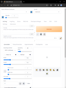 【Stable Diffusion】より高速なWeb UI「Forge」をインストールする | なにものにもなれないぶろぐ
